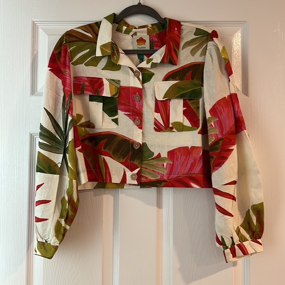 FARM Rio | Tops | Farm Rio Spring Forest Shirt | Poshmark